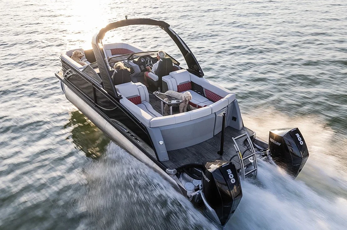 Custom Best New Tritoon Pontoon Party Boat With Cabin for Sale Near Me ...