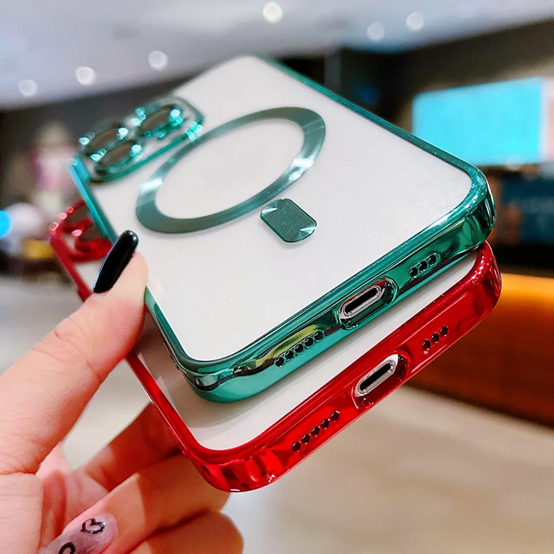 Phone Cases Mobile High Quality Magnetic Wireless Charge Custom Logo ...