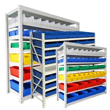 Plastic Divisible Shelfull Bin Warehouse Shelf Storage Bin Stackable ...