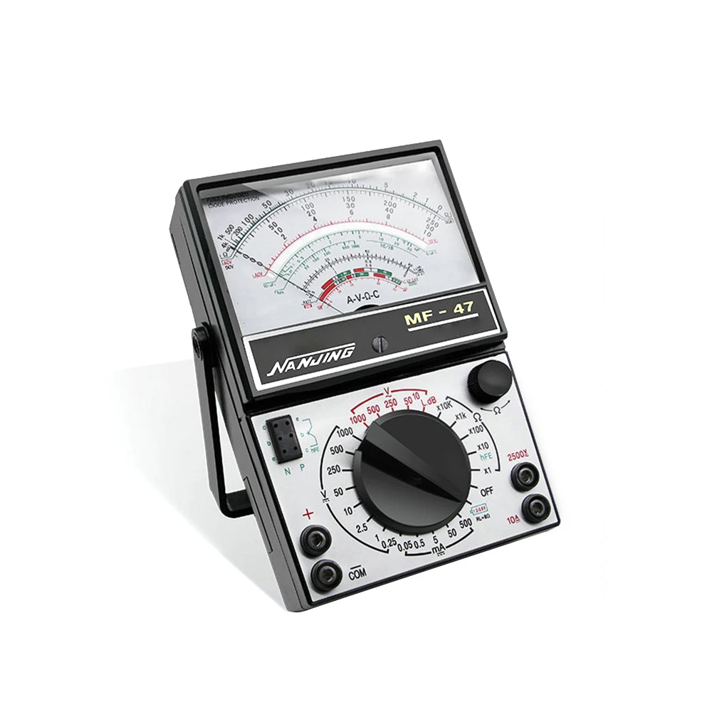 MF47 Pointer Multimeter - AC/DC Voltage & Current Tester