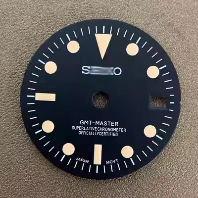 Watch Japan Nh34 Gmt Accessories Vintage Dial 29mm Green Luminous ...