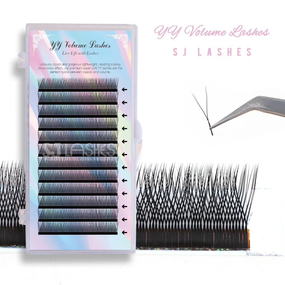 Volume Eyelash W V Yy Shape Extension Individual False Eyelashes 3d 4d ...