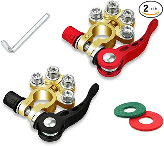 Toolless Quick Disconnect Battery Connectors - 12V 6V 24V