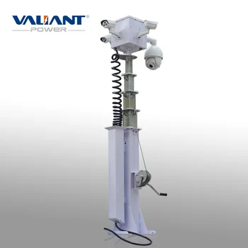 7m 8m Mobile Cctv Tower Mounted Telescopic Mast Pole As Guard Tower ...