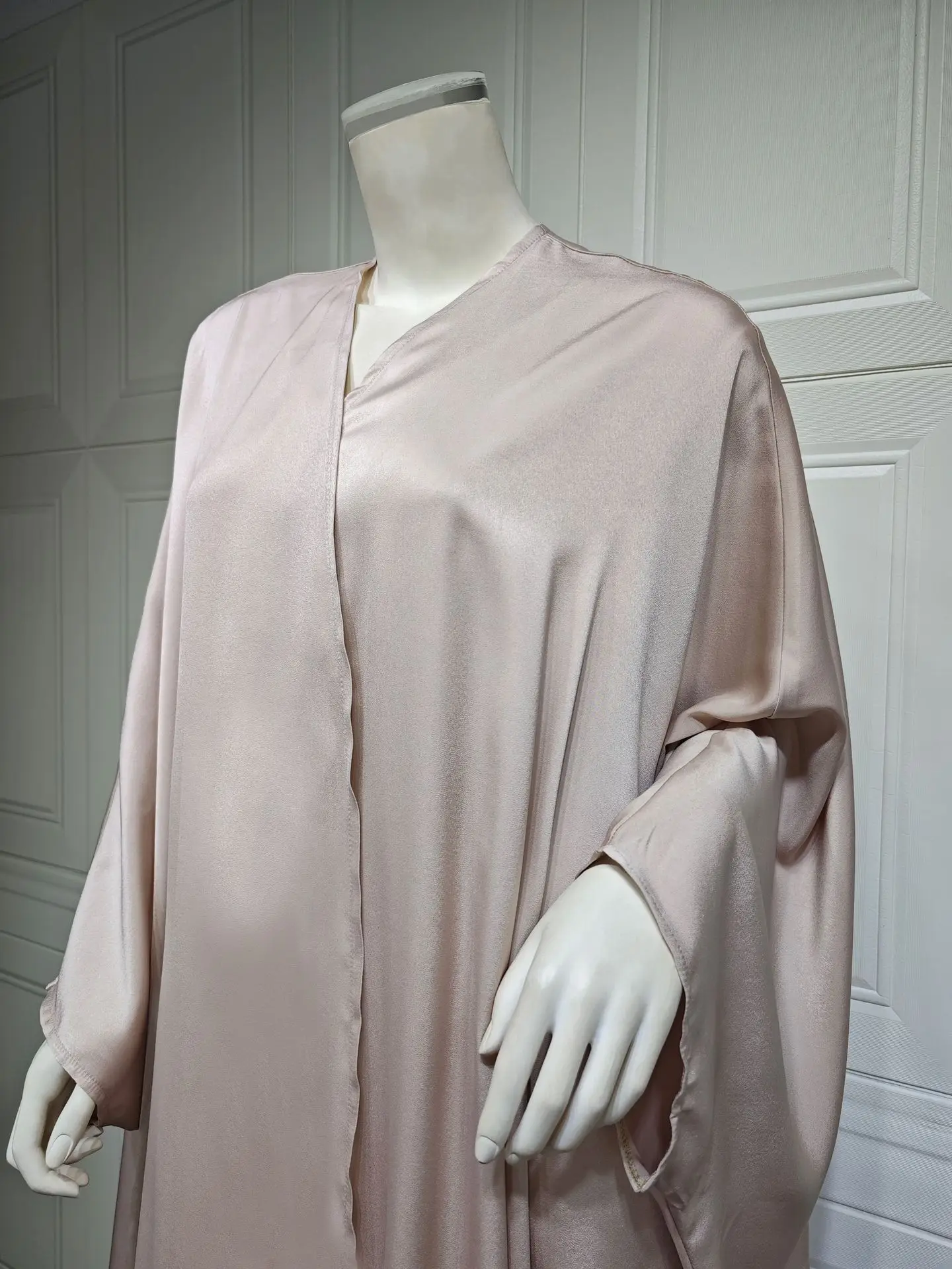 Soft Fabric Robe Kaftan Dubai Abaya Islamic Open Abaya Muslim Dress ...