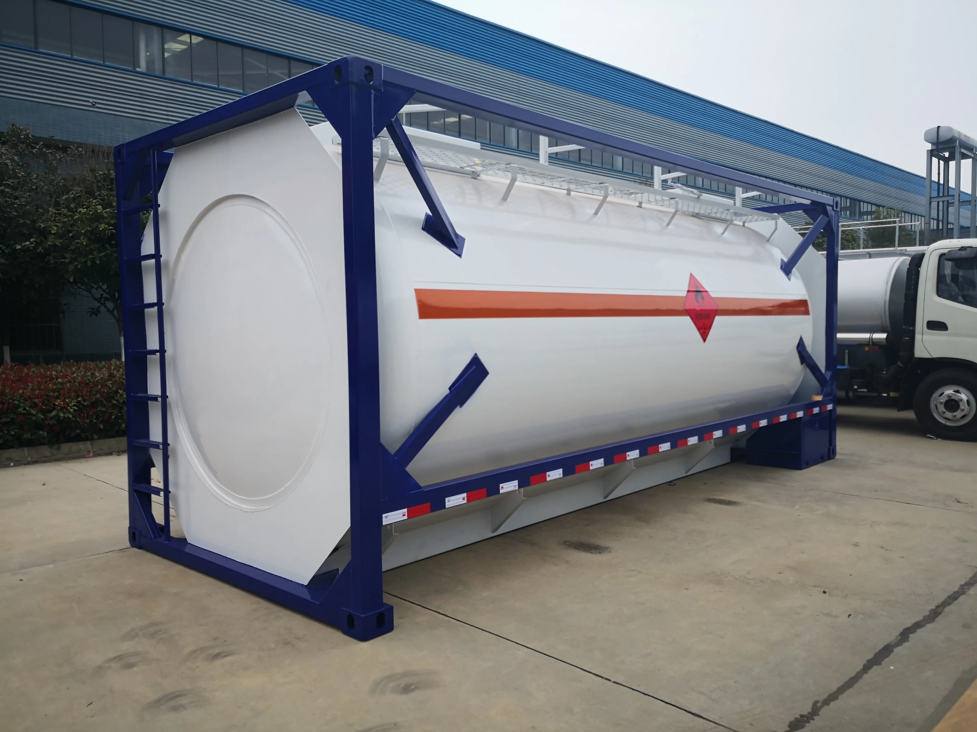20ft Fuel Oil Gasoline Petroleum Liquid Storage Iso Tank Container ...