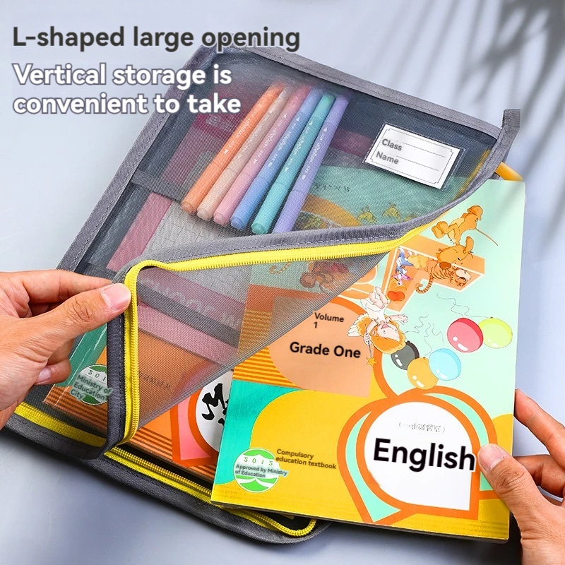 Deli BA149L Folder L-shaped A4 Storage Bag Operation Language/number ...