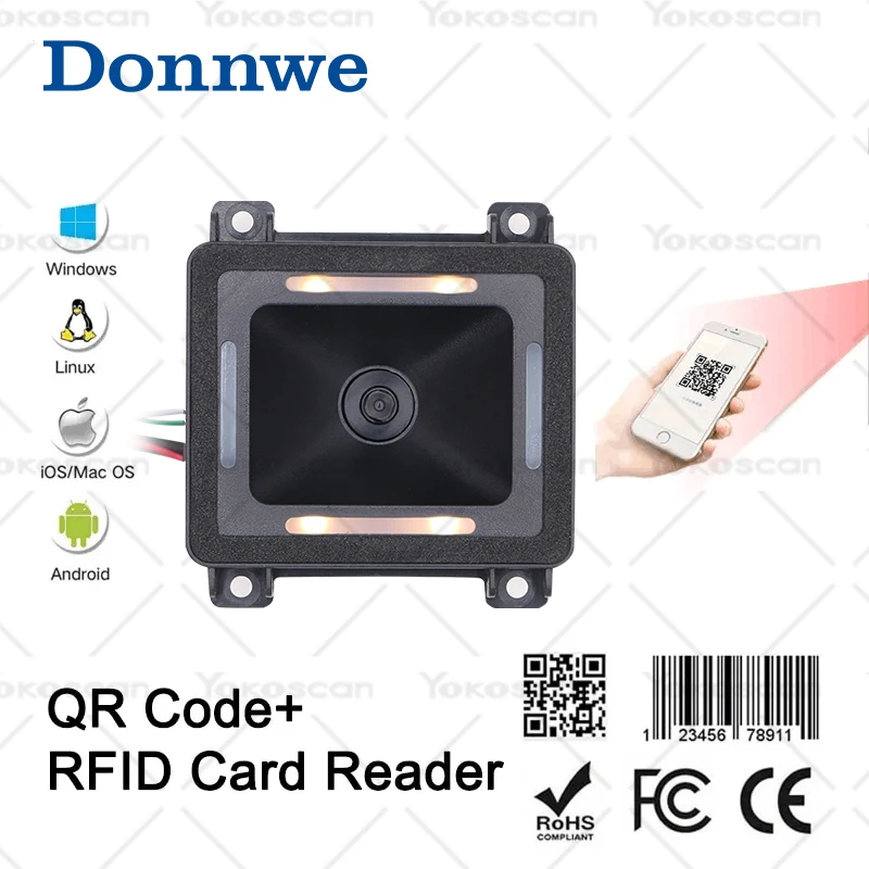 Cheap and Cost-Effective Kiosk Embedded QR Code Scanner Module