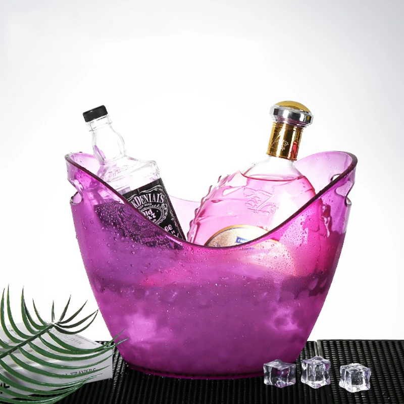Transparent Ice Buckets - Perfect for Party & Cooling