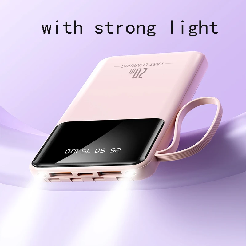 20000mah Power Bank with LED Digital Display - Fast Charging