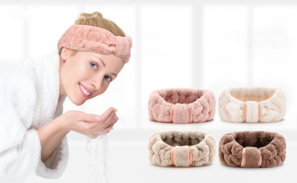 Customized Facial Makeup Headband High Elastic Hair Band Spa Headband ...
