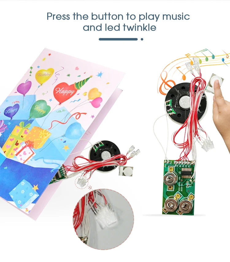 Factory Directly Light Sensor Activated Recording Musical Ic Chip Music ...