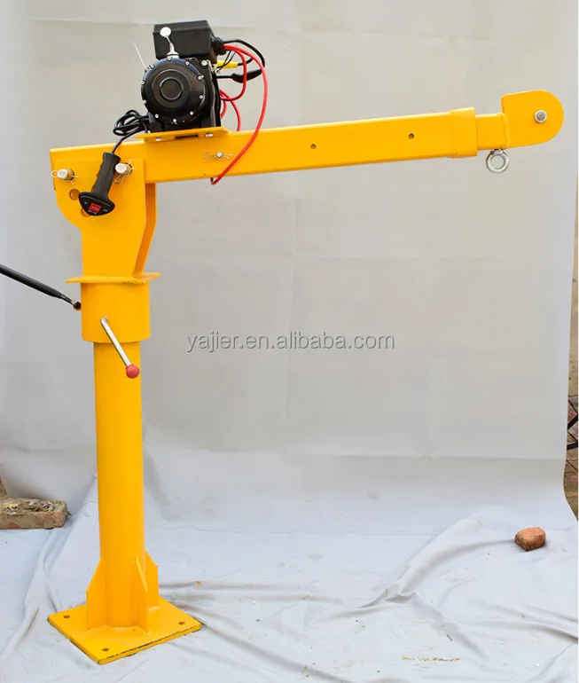 Lift 1 Ton Portable Hydraulic Boom Crane - Mini Pickup Truck