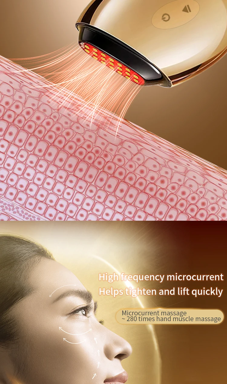 Wrinkle Removal Gold Dot Matrix Beauty Instrument Face Lifting Device ...