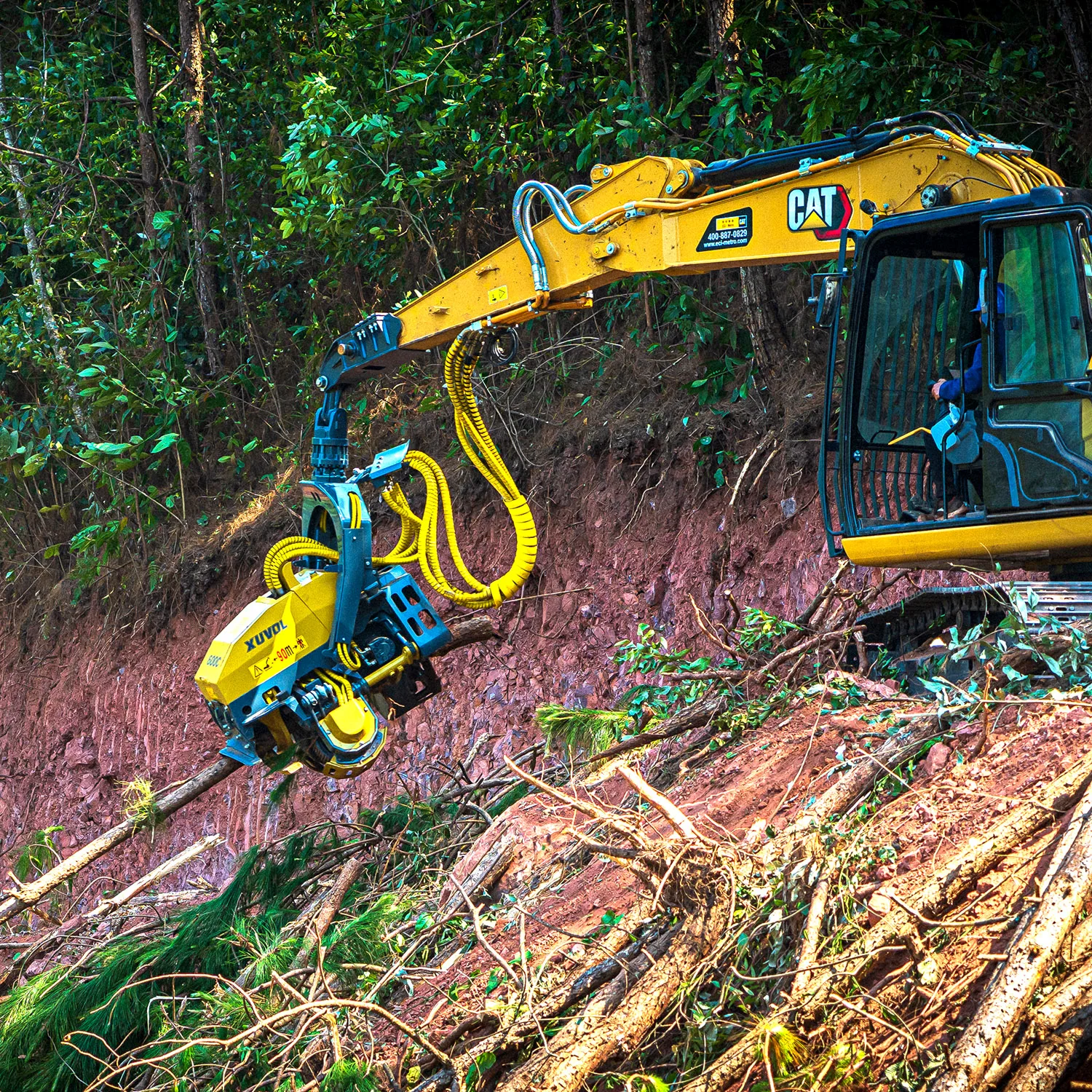 500E XUVOL Harvester Head - Gasoline Logging Machinery for Efficient ...