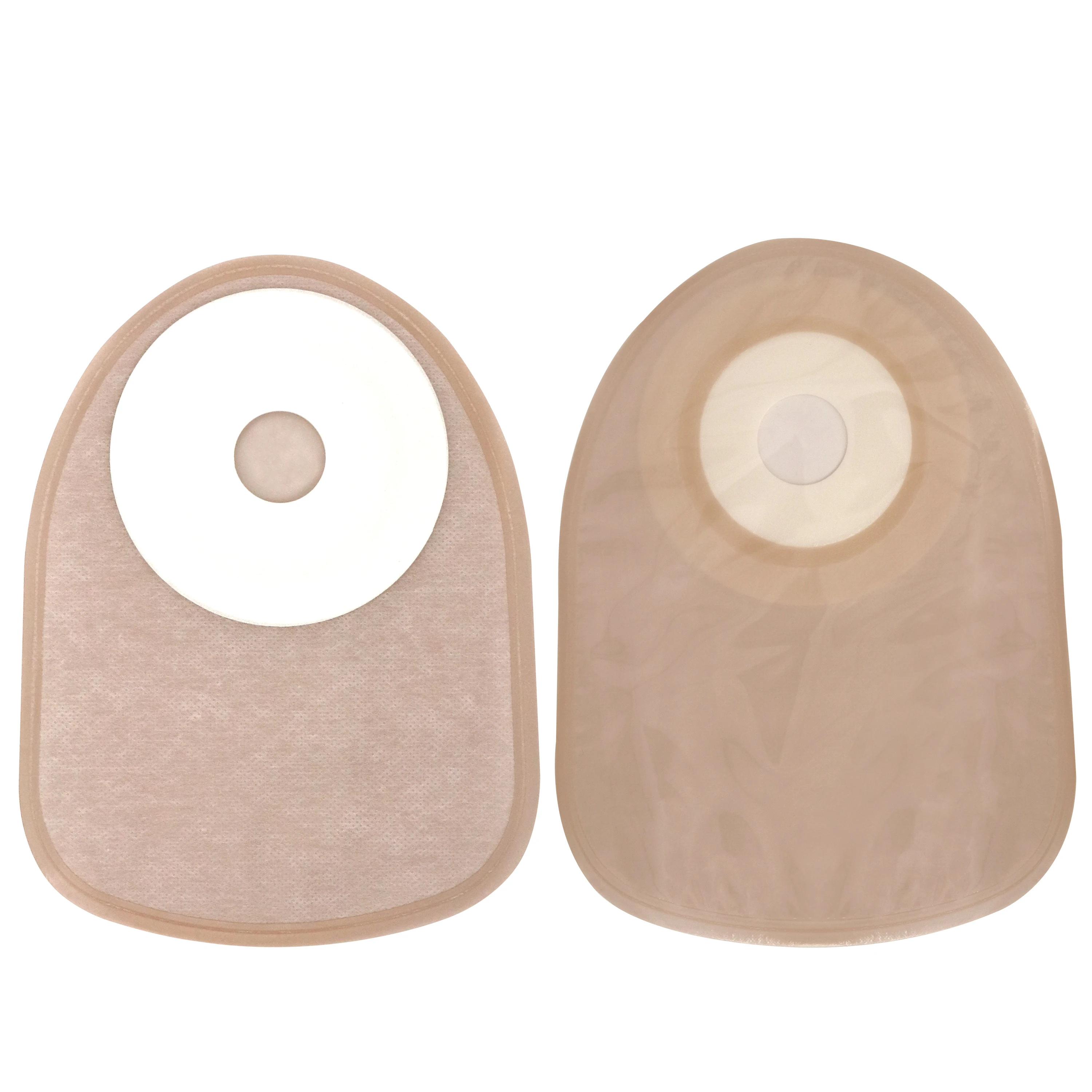 Medical grade ostomy pouch bags 1 piece disposable stoma plastic bag ...