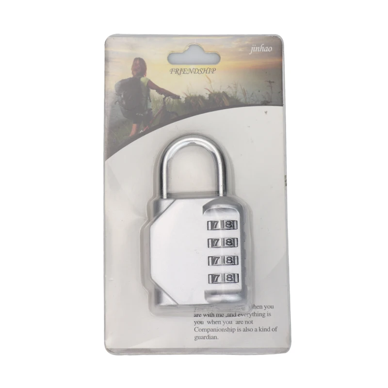 4 Digit Combination Lock And Outdoor Resettable Waterproof Padlock For ...