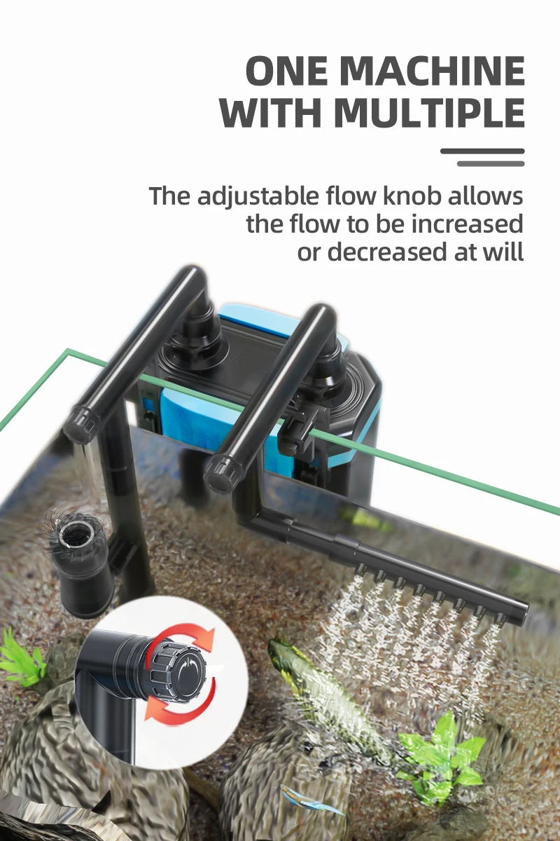 8W Aquarium Waterfall Filter Pump - Sustainable & Efficient