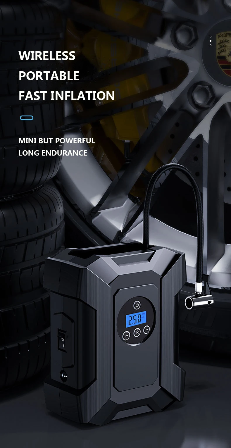 Portable Smart Fast Inflation Mini Digital Bike Tire Inflator in Stock ...