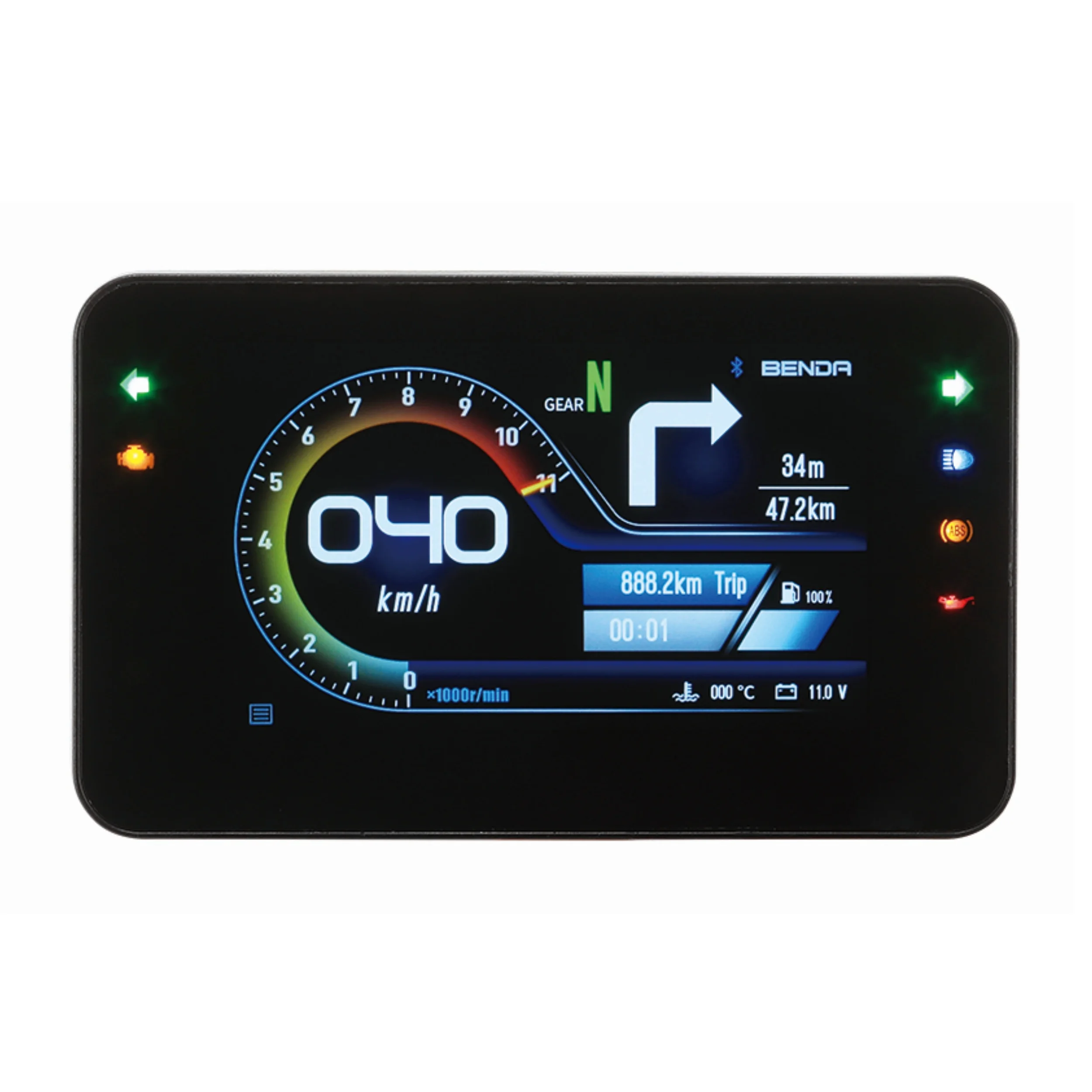 TFT Full LCD Screen Motorcycle Meter High-Performance Instrument for ...