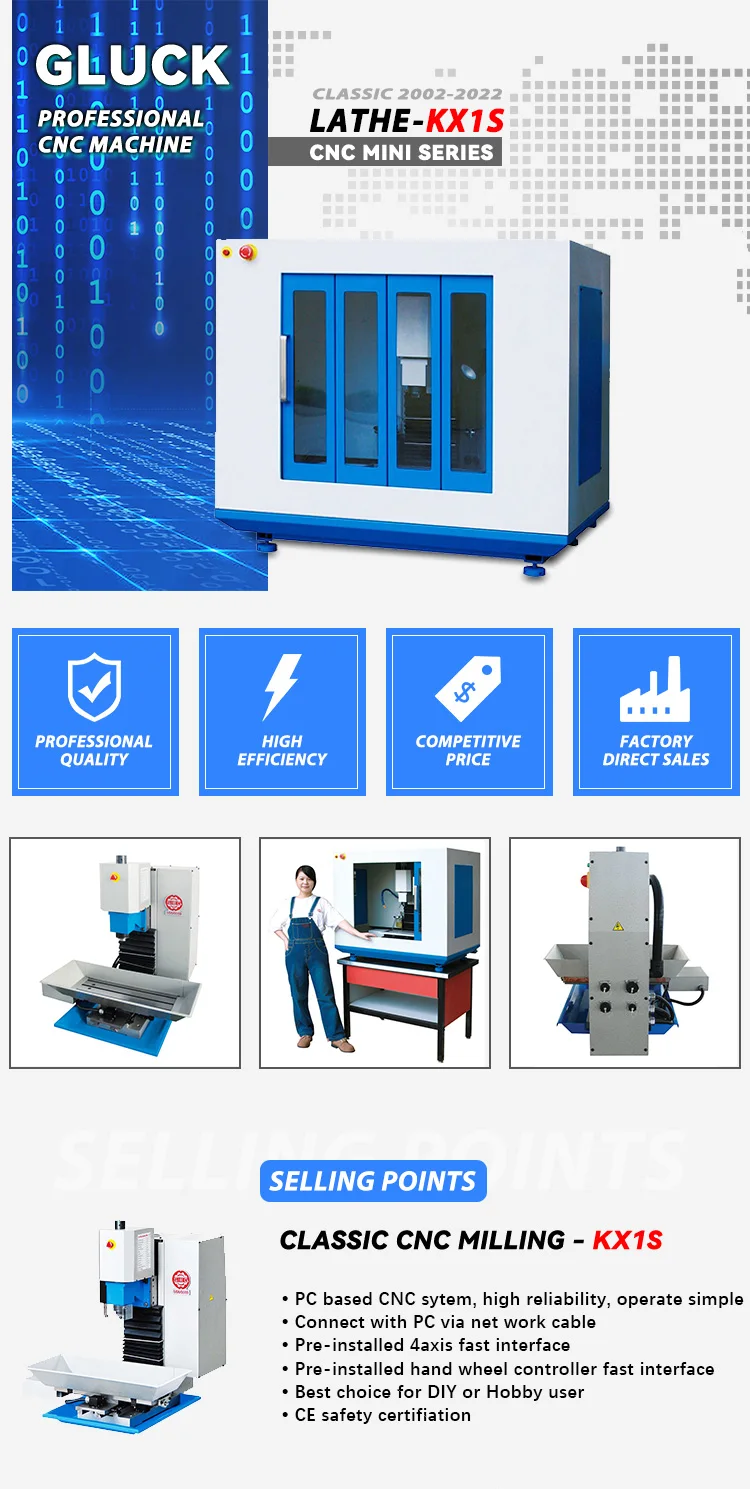 KX1S-SIEG Gluck Educational Cnc Dental Milling Machine Price 4 Axis ...