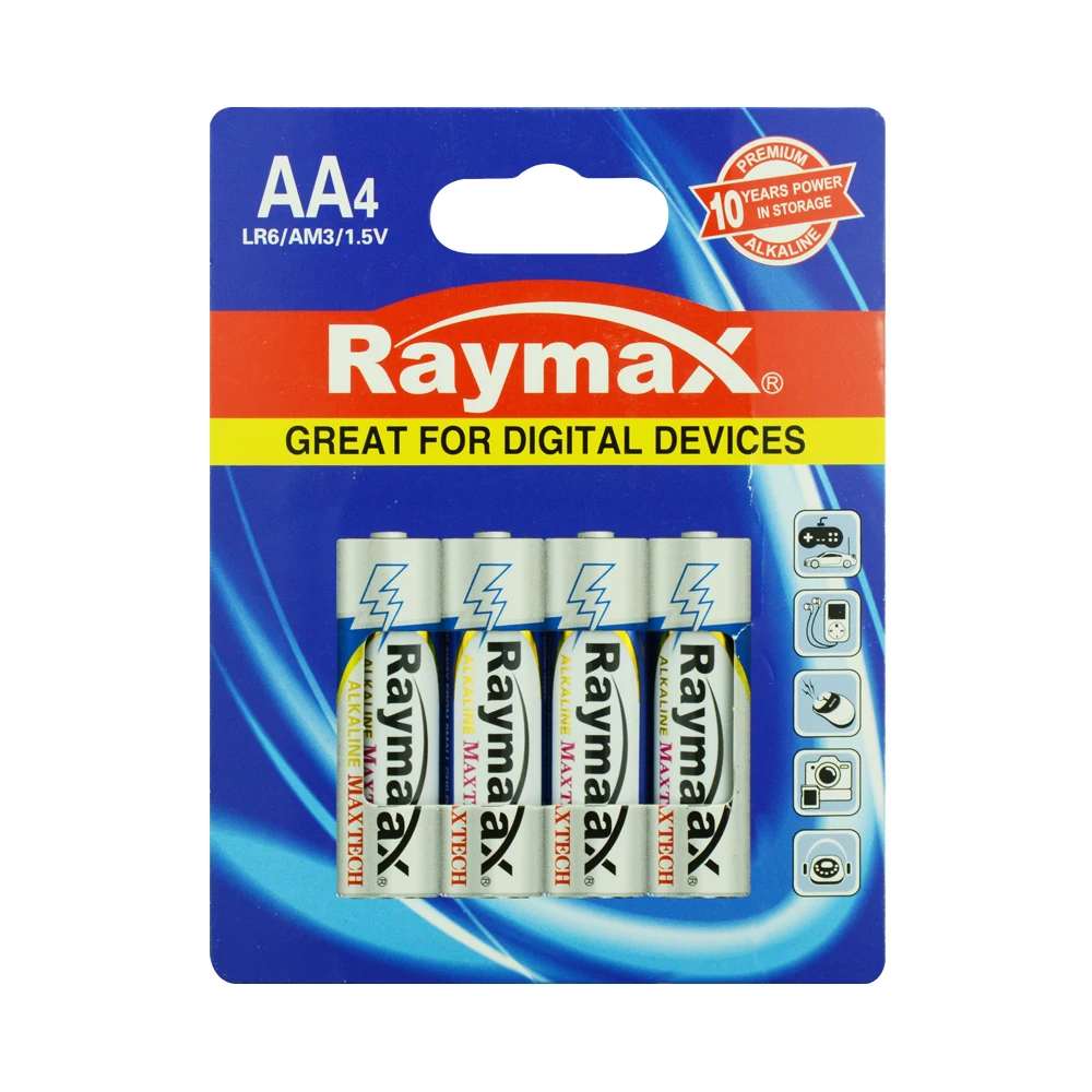 Raymax OEM Super Alkaline AM3 Mignon Battery 1.5v AA Am3 LR6 for Toys ...