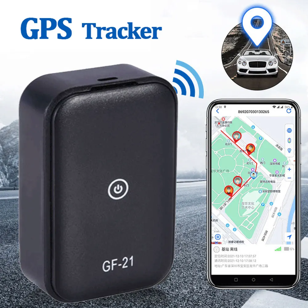 GF21 Mini GPS Tracker - Anti-Lost Device with Voice Control