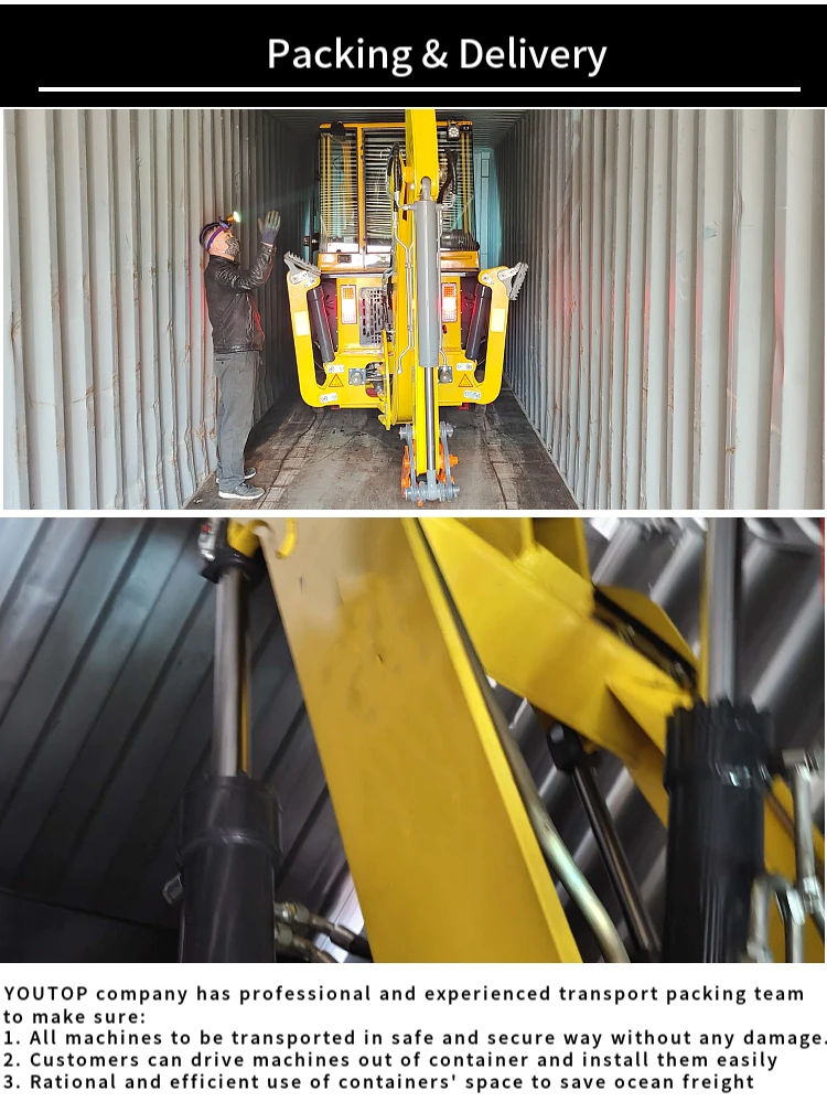 Youtop YT08-25 Mini Backhoe Wheel Loader - 1 Ton Excavator with ...
