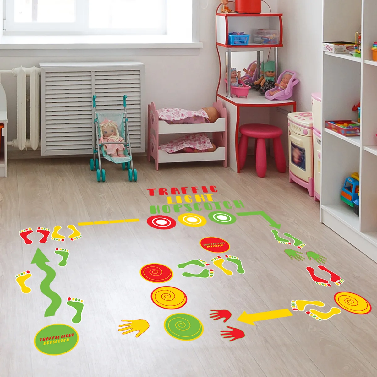 Nicro Removeable Floor Sensory Path Decals Creative Game Decoration ...