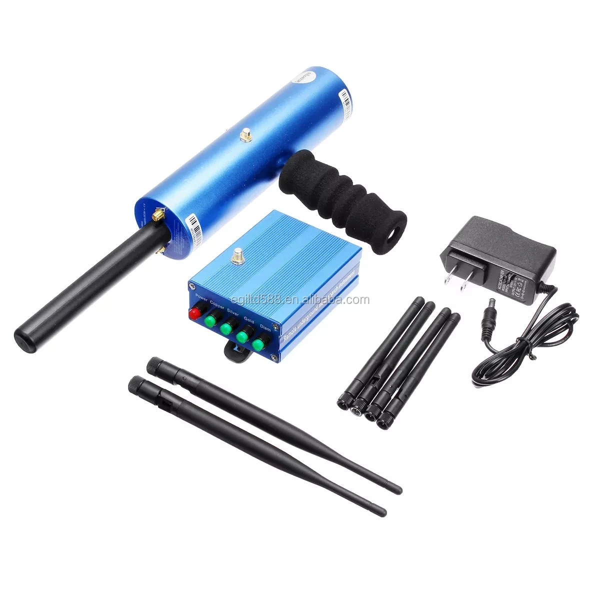 Black Color Aks Detector Long Range Gold Diamond Detector Aks 3d Metal ...