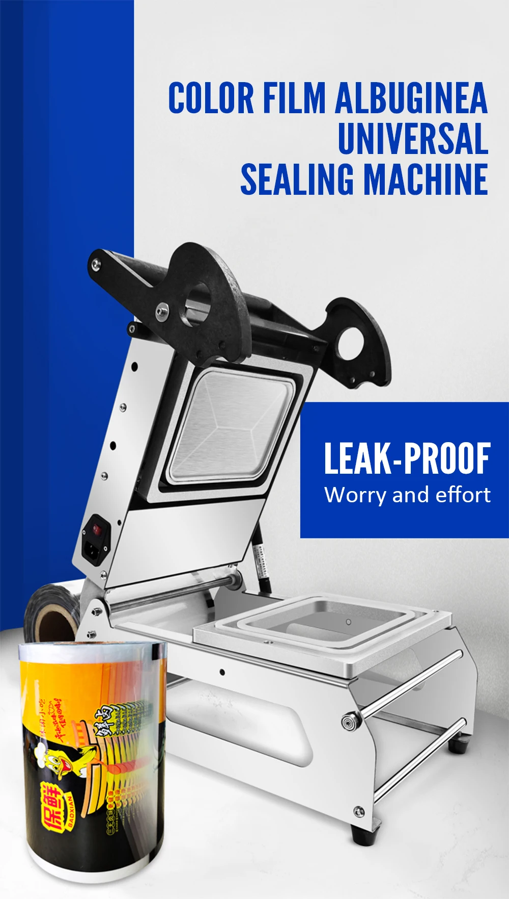 Fresh Lock Box Sealing Machine Delivery Box Flipping Machine Black Duck ...