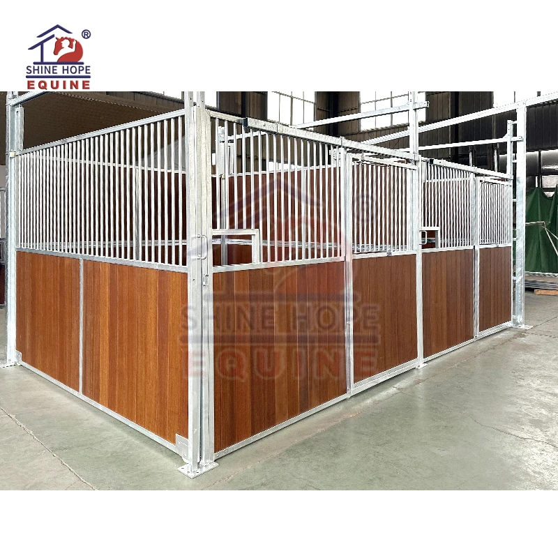 Portable 12 Foot Horse Stalls - Movable Steel Horse Stables for Farms ...