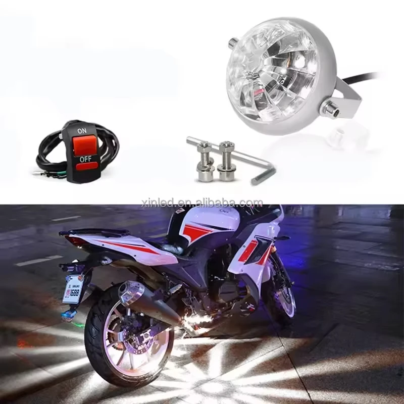 Motorcycle Spotlights LED Moto Signal Driving Lights