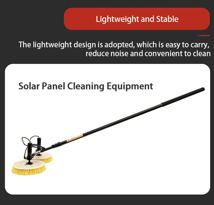Solar Panel Cleaning Tool Equipment Double Head Solar Panel Cleaning ...