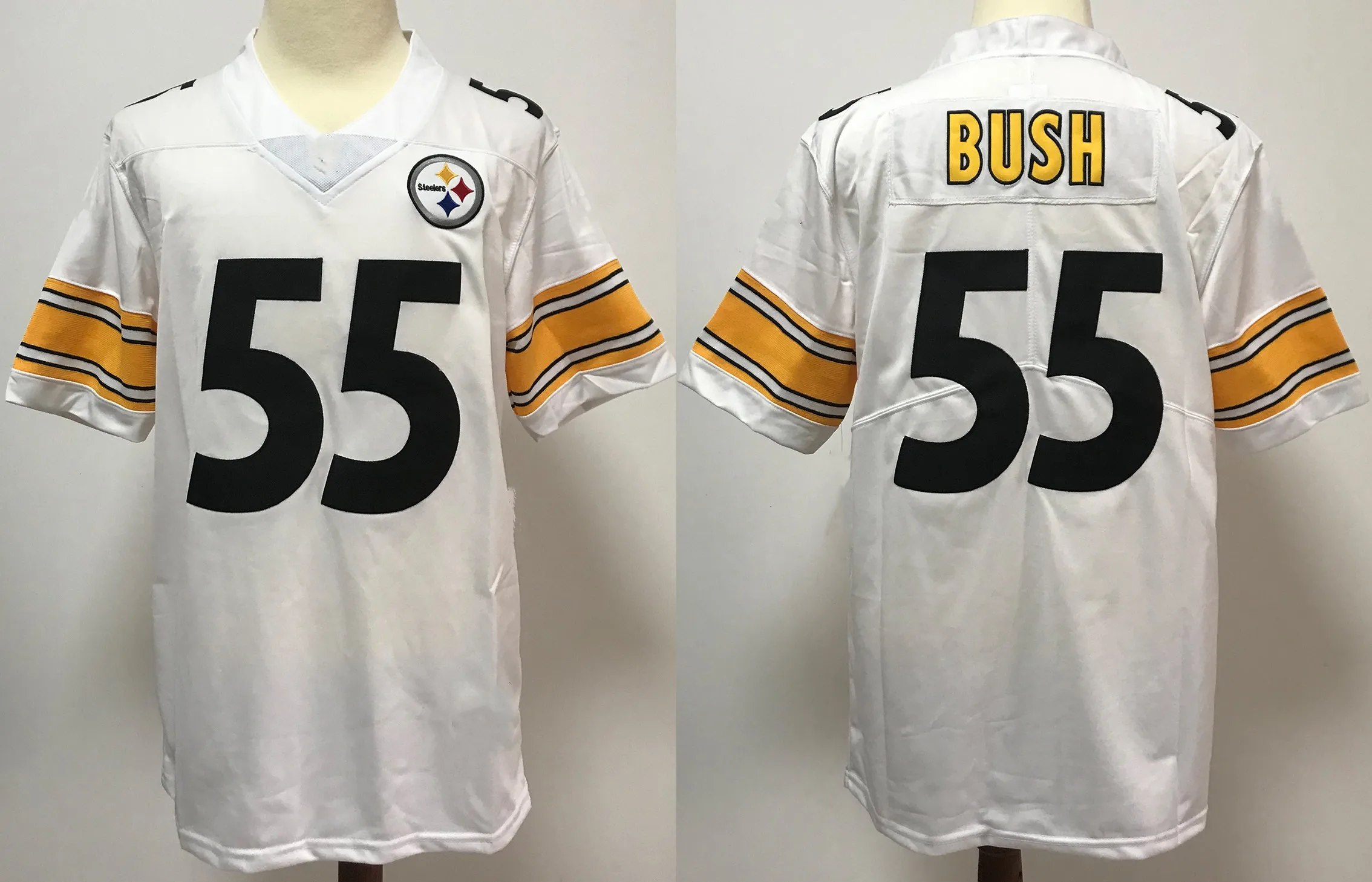 Men's Pittsburgh #90 T.j. Watt #55 Devin Bush #11 Chase Claypool Game ...