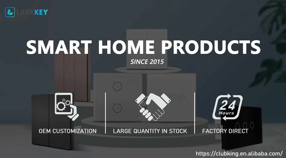 Tuya Larkkey Smart Home System Switches 3 Gang Smart Switch Tuya Zigbee ...