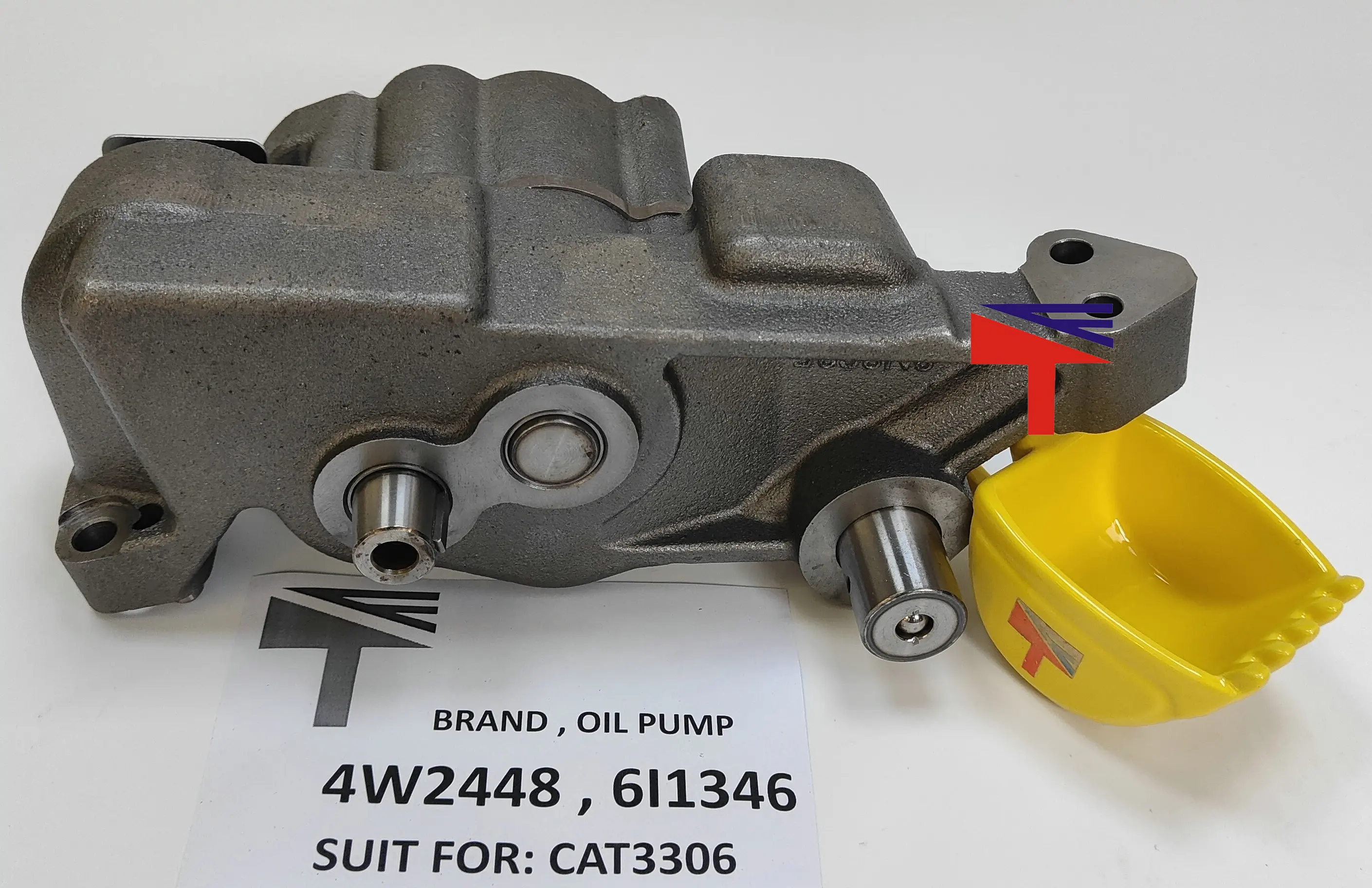 3306 Engine Spare Parts Oil Pump 4w2448 6i1346 For Wheel Loader 966f ...
