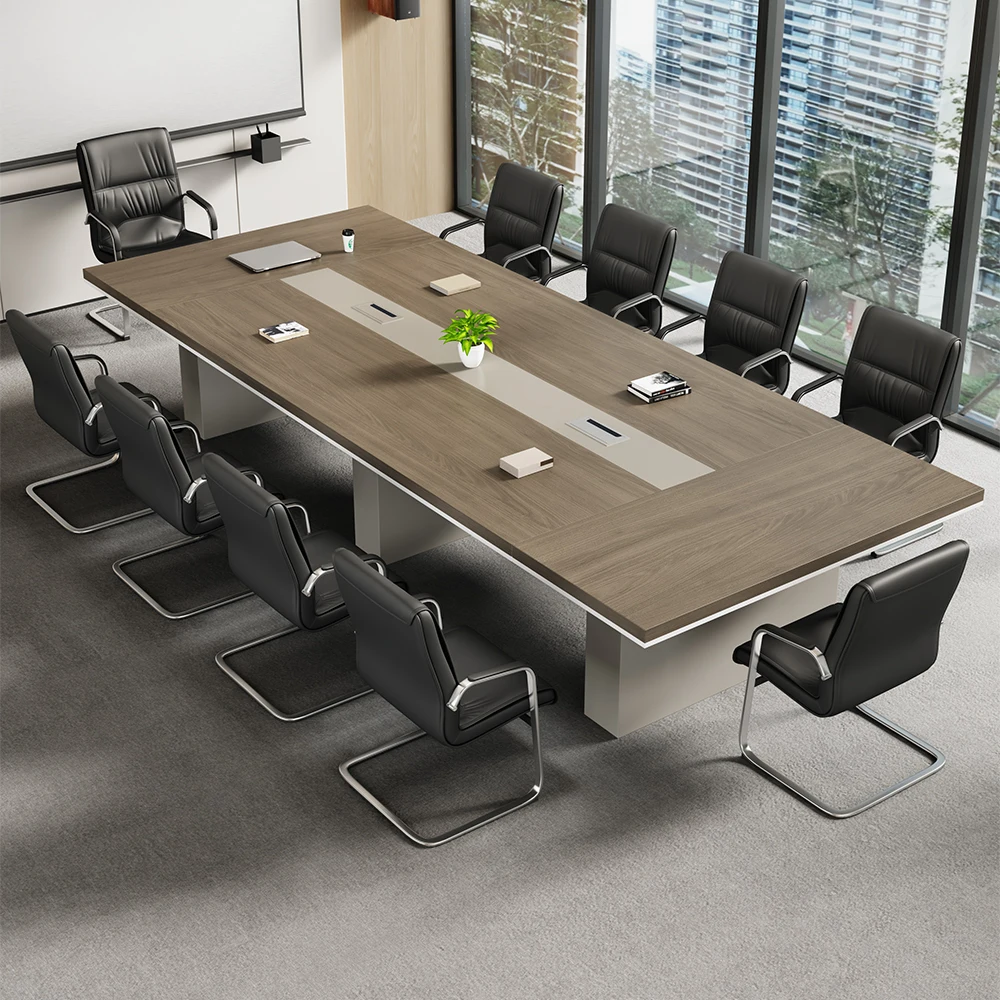 Custom Modern Luxury High Quality Wooden 10 Seaters Conference Table ...