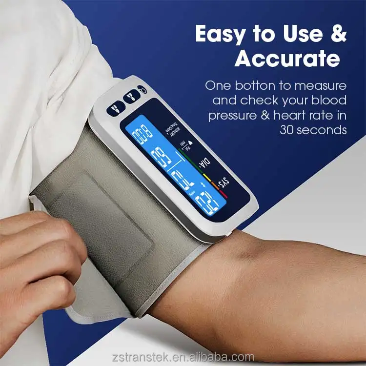 TRANSTEK 2User 60 Readings Bluetooth Portable Smart Digital Blood ...