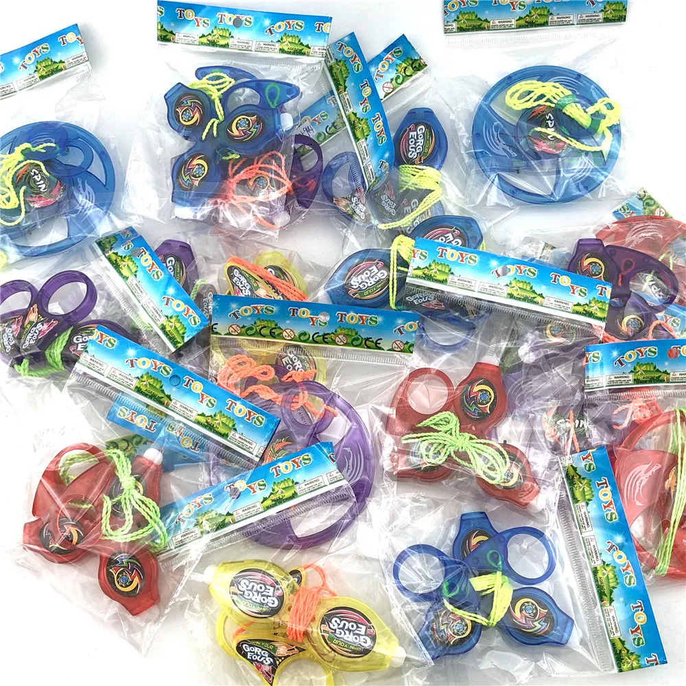 Children Funny Flash Light Pull String Flying Toy Pull Whistle Toy ...