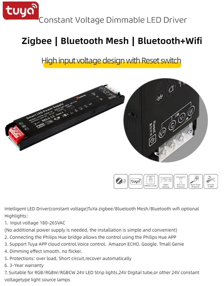 Tuya Zigbee Smart LED Drivers - Efficient Lighting Solutions