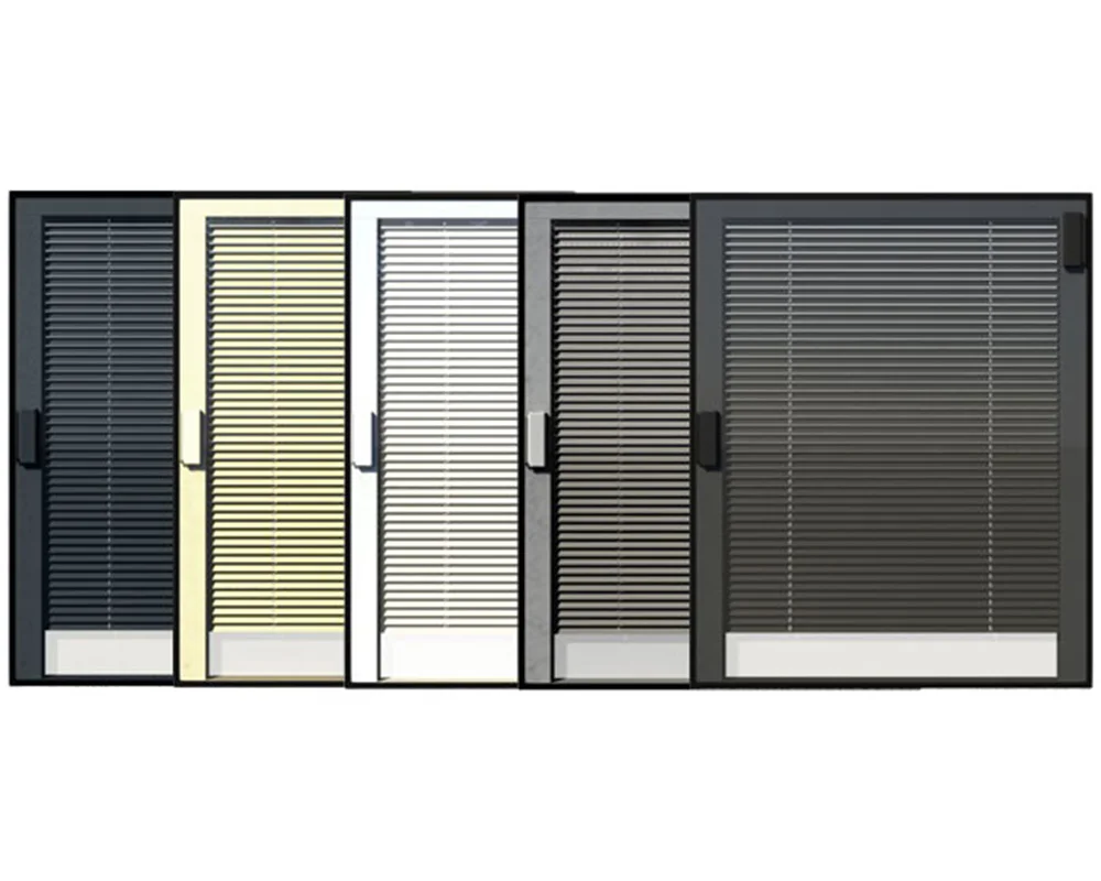 Aluminium Windows With Internal Louvers Double Glazed Magnetic Blinds ...