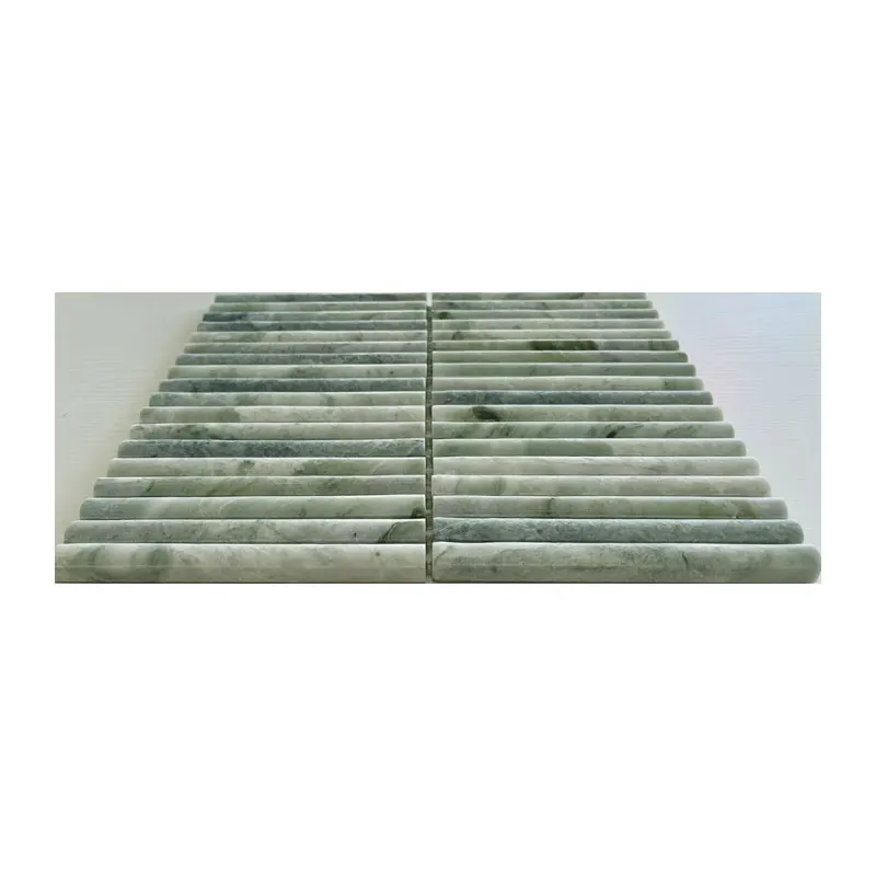 Alibaba.com: Fluted Jade Green Mosaic Tiles, Natural Stone Wall ...