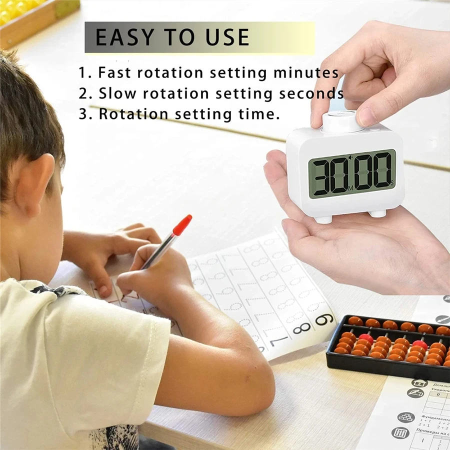 Reminder Student Rotary Timer Learning Child Time Manager Kitchen - Buy ...