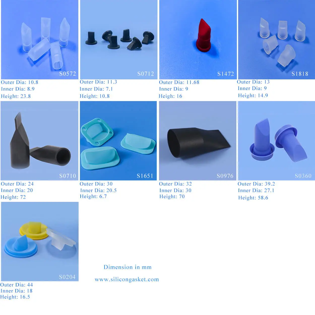 Custom FVMQ Silicone Small Duckbill Valve - One Way Check