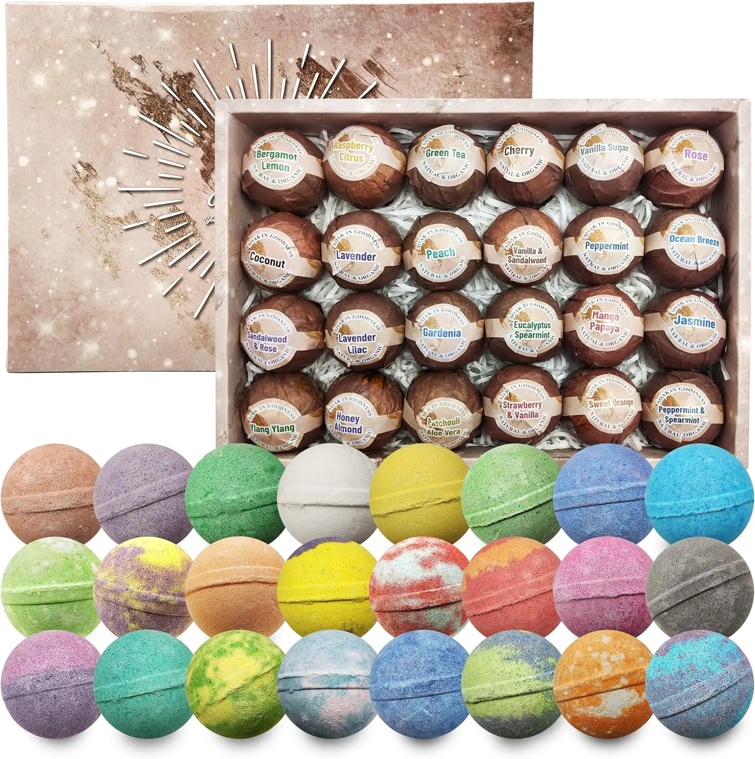 Natural Bomb Bath Fizzies Packaging Refreshing Ingredients Essential ...