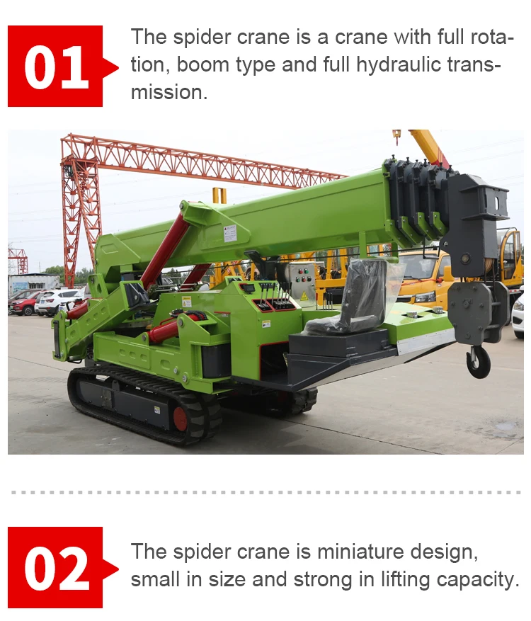 Heavy Duty Mini Spider Crawler Crane Elevator Hoist Glass Curtain Wall ...