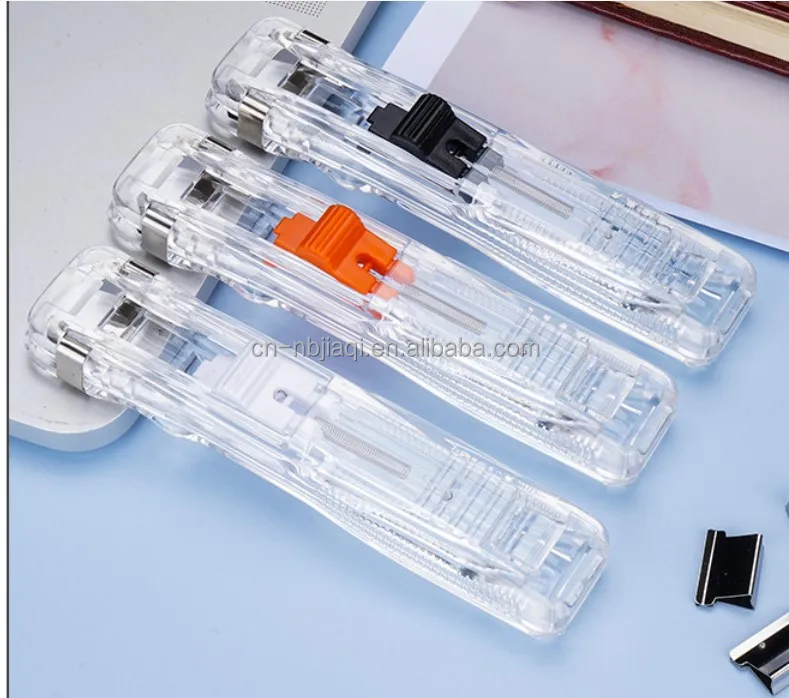 Portable Metal Binding Dispenser Folder Loose-leaf Paper Clip Pusher ...