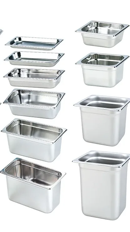 Worldcup Stainless Steel Stackable Chafing Dish Insert Pans 1/1 Gn Pan ...