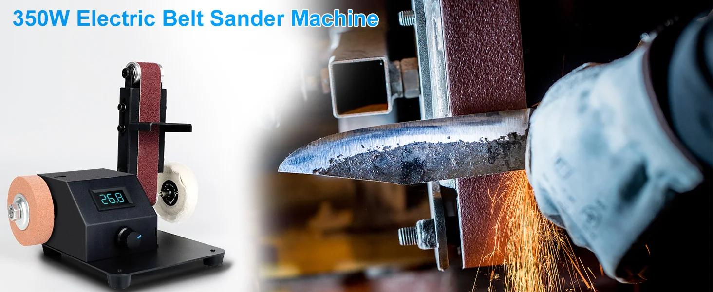 Shenzhen Electric 350W Industrial Horizontal Wide Belt Sander